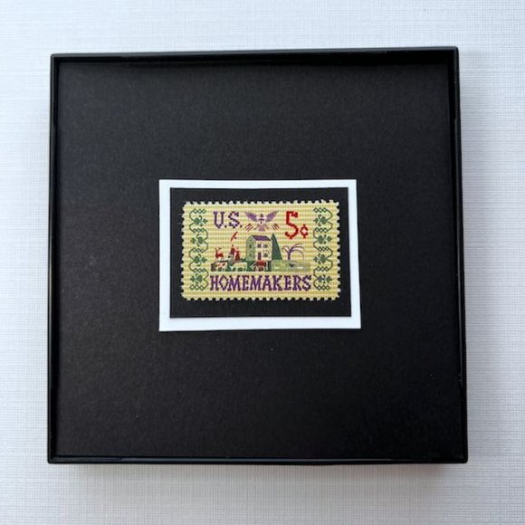 Wall Decor | Homemaker 1964 Framed Postage Stamp Art 4x4 Usa 1253 ...
